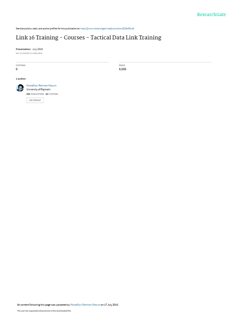 Link16Training Courses TacticalDataLinkTraining | PDF | Computer ...