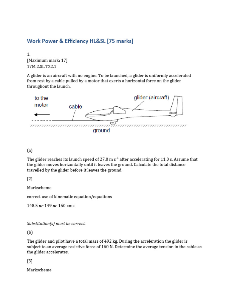 Work Power Efficiency (HL - SL) | PDF | Force | Potential Energy