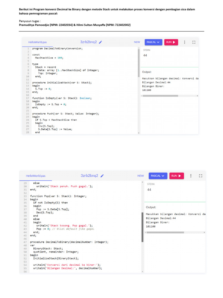 Tugas Strukdat Stack Pram & Sultan | PDF | Computer Science | Computer ...