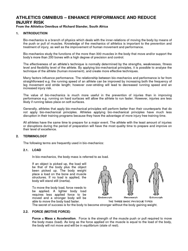 Basic Bio Mechanics | PDF | Force | Acceleration