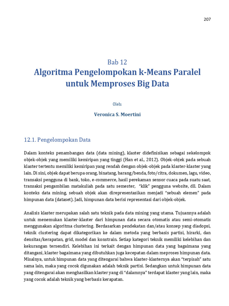 Pengelompokan K-Mean UntukBig Data | PDF | Metode & Bahan Ajar | Sains & Matematika