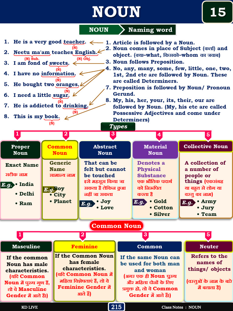 Understanding Nouns and Their Types | PDF | Grammatical Gender | Plural