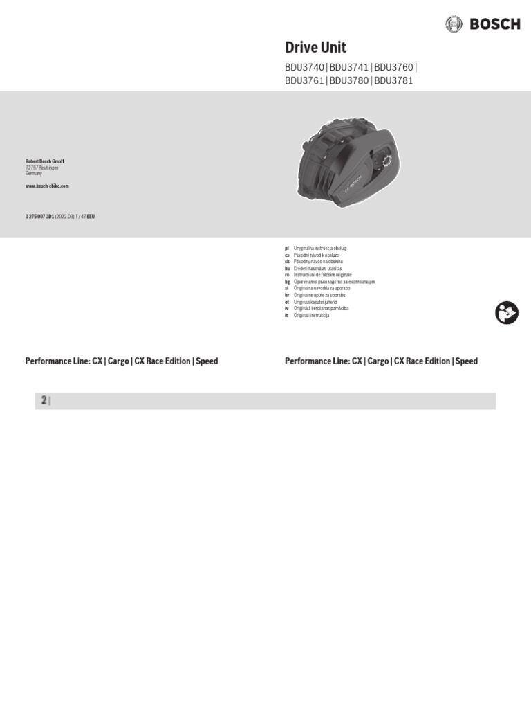 636b7113725c2670333475 Manual Bosch Eeu 2023 | PDF