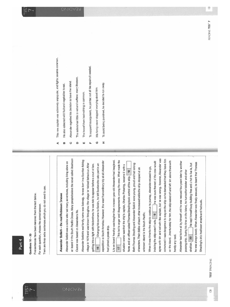 B1 Reading Task4 | PDF