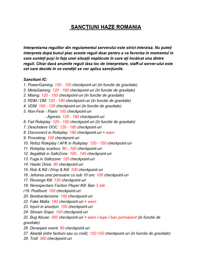 Sanctiuni Haze Romania | PDF
