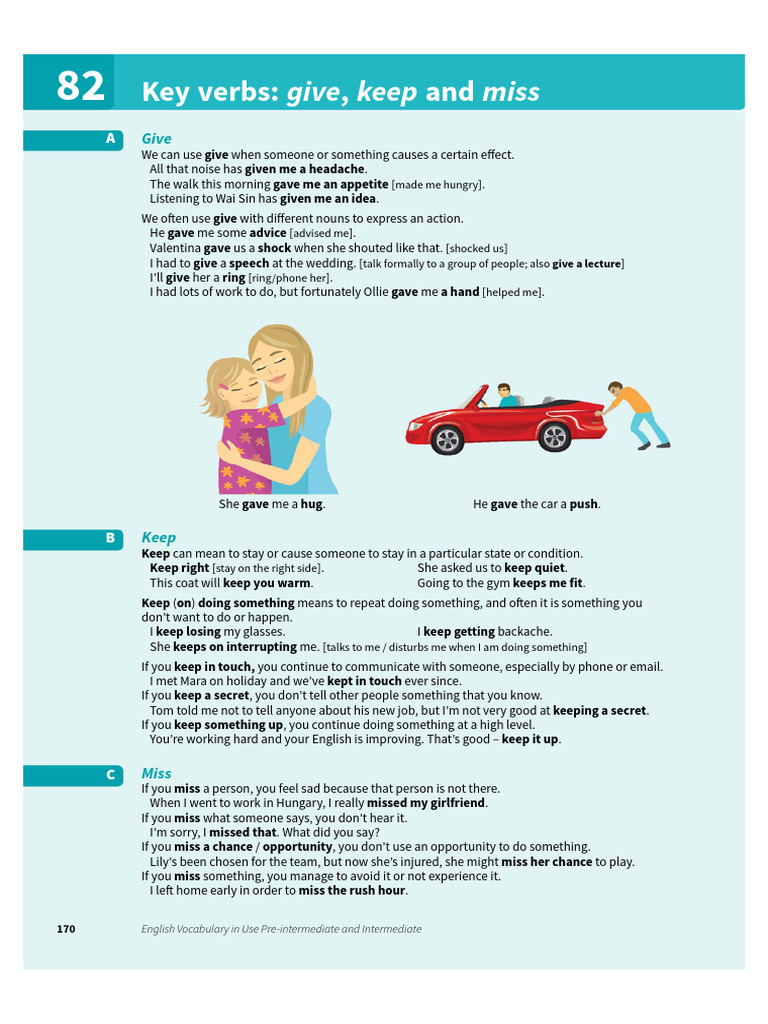 Vocab | PDF | English Language | Verb