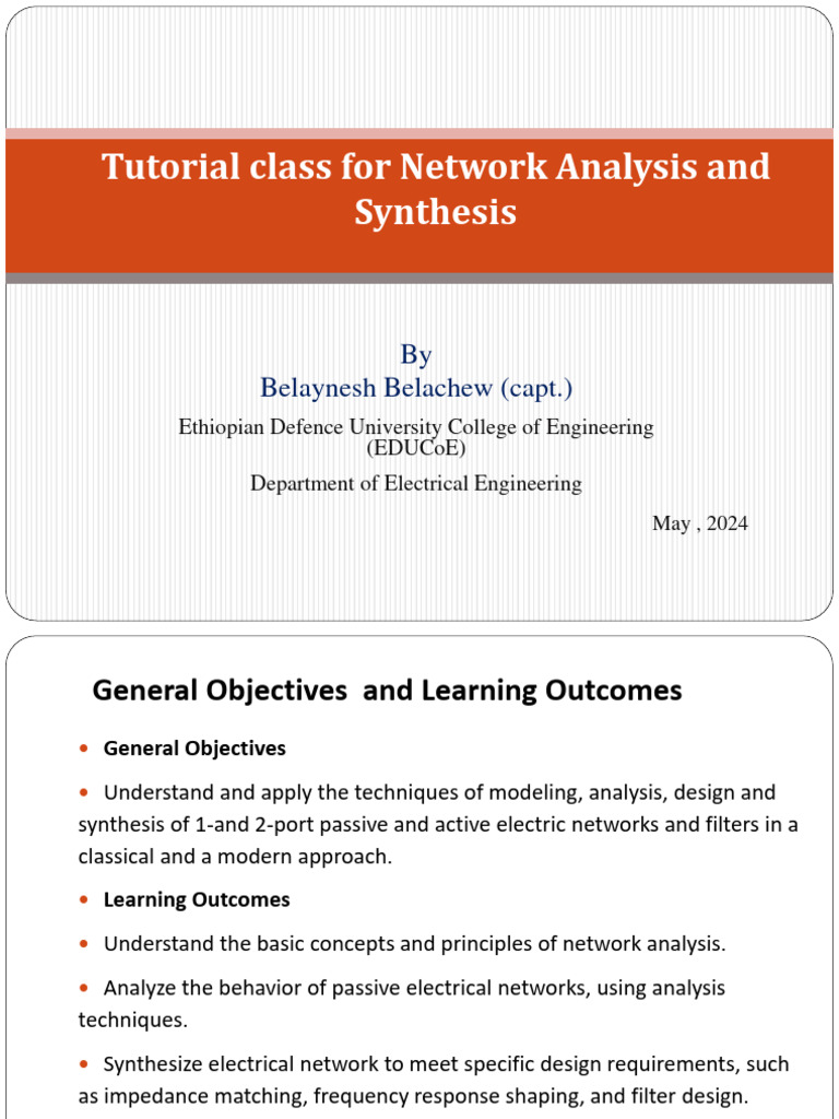 Network | PDF | Electrical Network | Passivity (Engineering)