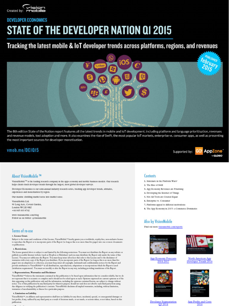 Developer Economics State of The Developer Nation 2015 Q1 | PDF ...