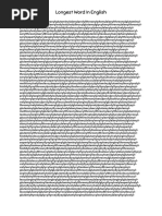 Longest Word: Titin's 189,819 Letters | PDF | Lexicography | Lexicology