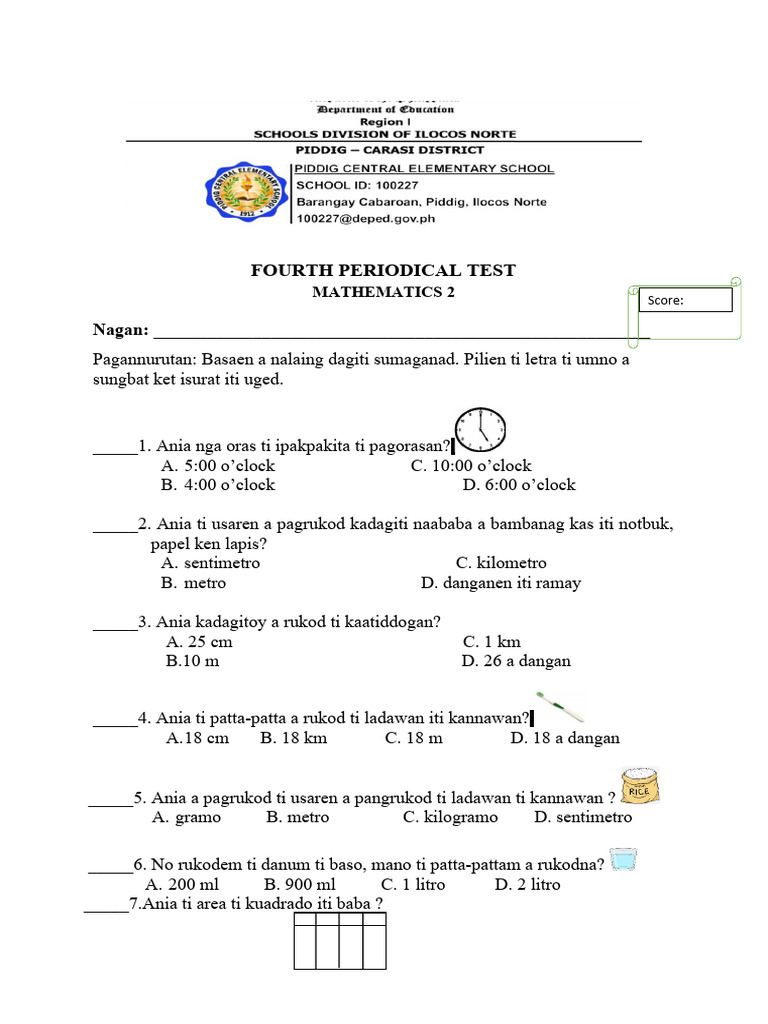 Q4 PT MATHEMATICS2 Final | PDF