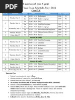 CXC 2024 Exam Schedule | PDF
