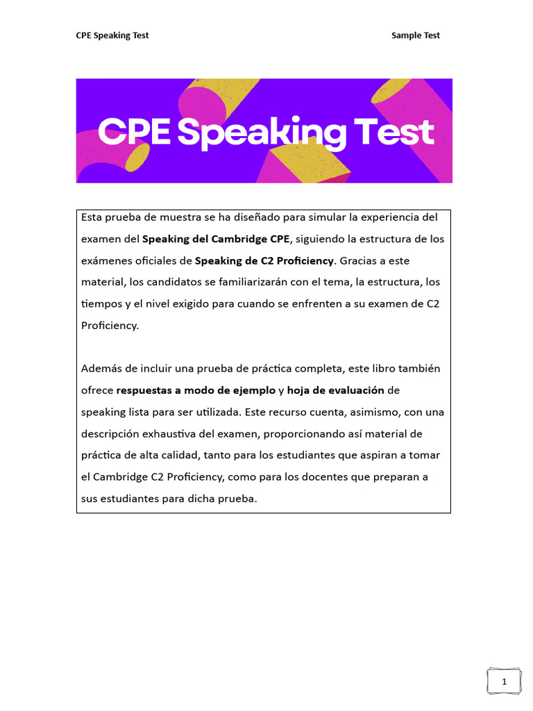 CPE C2 Speaking Test Completo | PDF | Sustainability | Renewable Energy