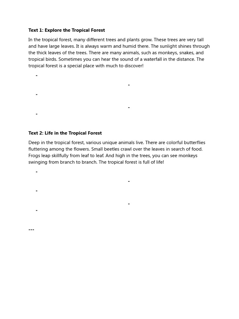 Reading Tropical Forest | PDF | Trees | Forests