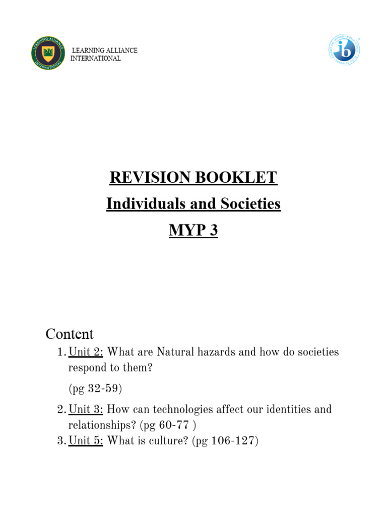 MYP 3 Individuals and Societies Guide | PDF | Artificial Intelligence ...