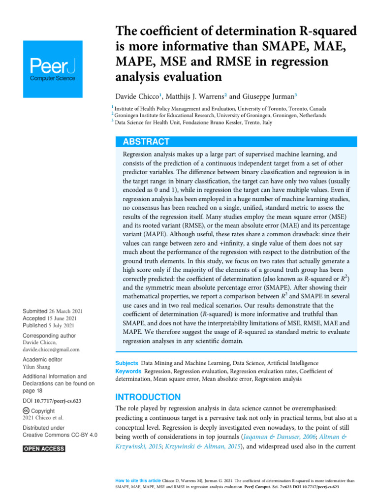 alasan_R2 | PDF | Mean Squared Error | Coefficient Of Determination
