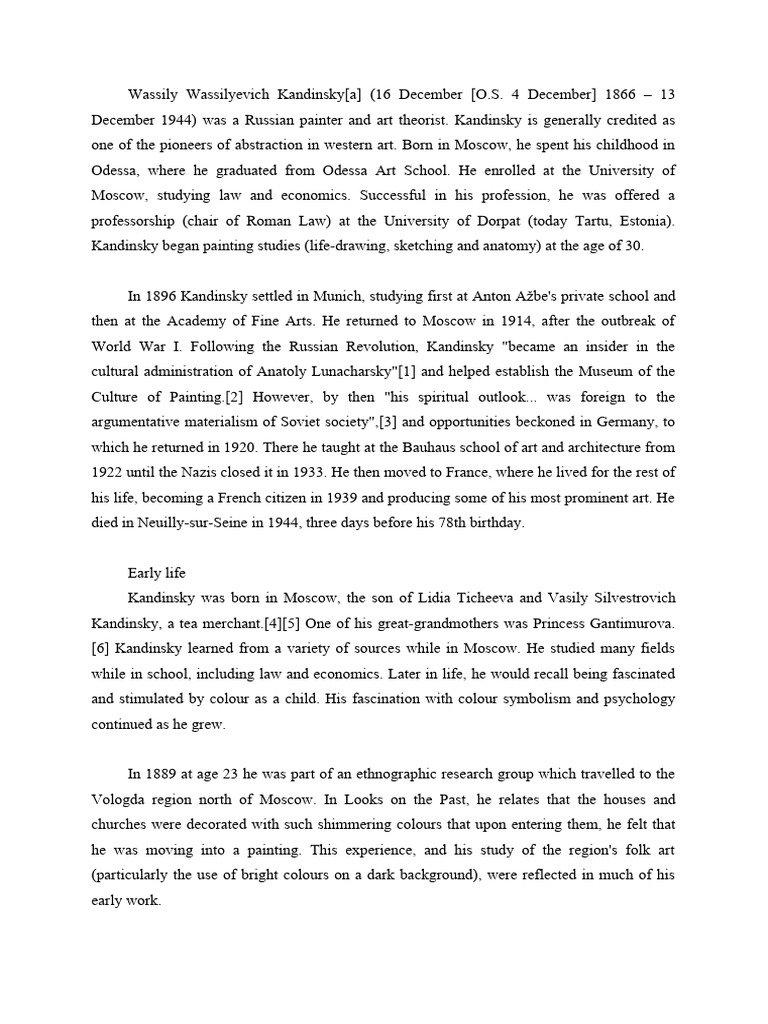 Kandinski | PDF | Wassily Kandinsky
