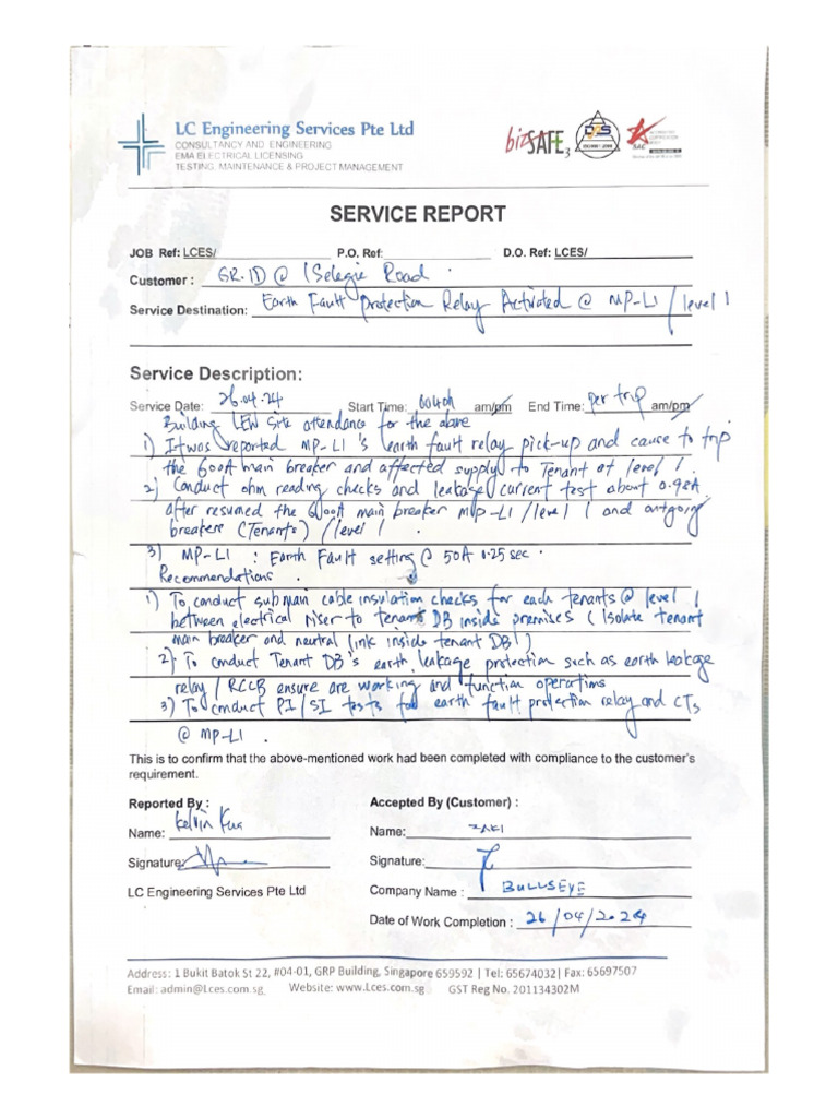 LC Engineering Services Pte LTD | PDF