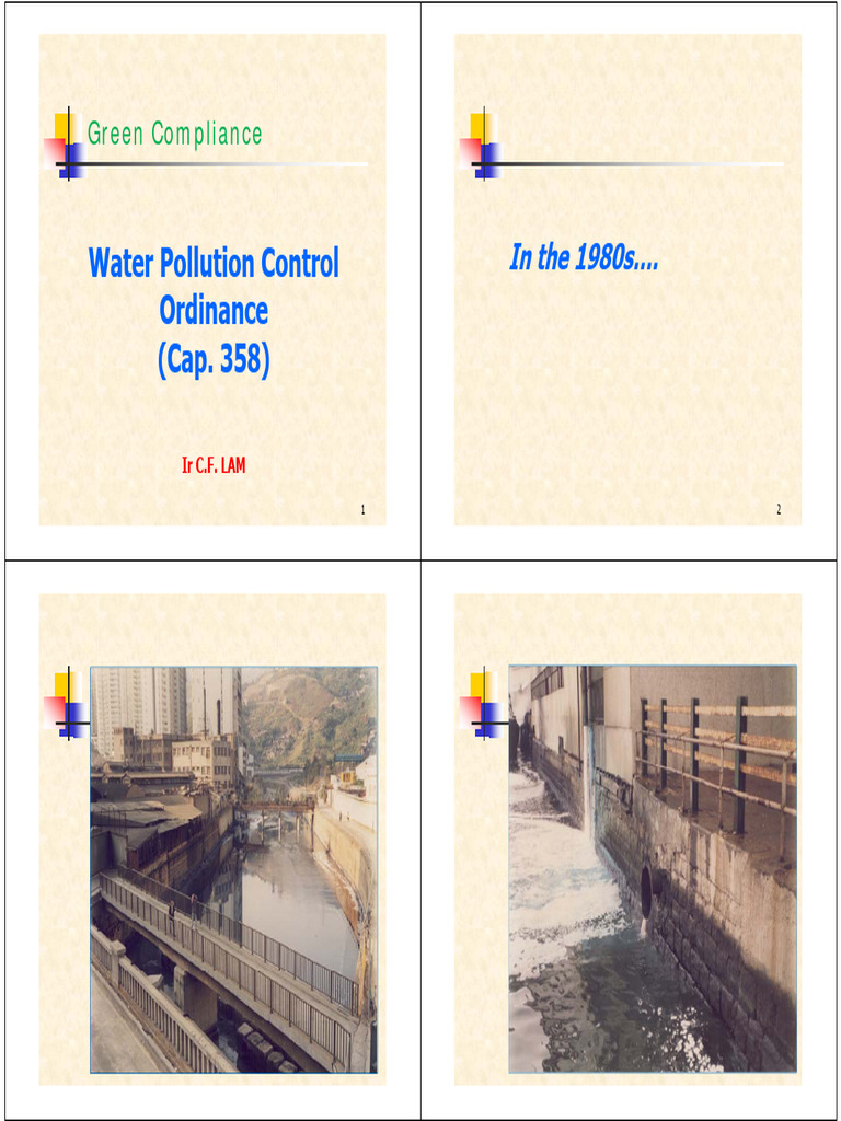 Water Pollution Control Overview | PDF | Water Pollution | Sewage Treatment