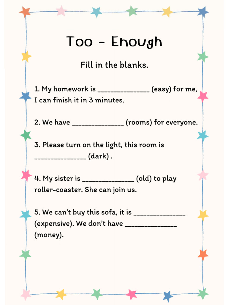 Enough Too | PDF