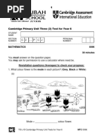 Prim Maths 6 2ed TR Unit 4 Test | PDF
