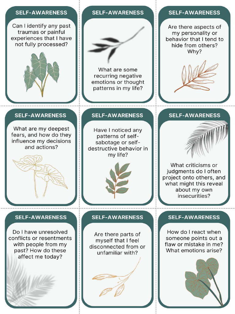 ShadowWorkJournal Prompts Cards - The Daily Wellness | PDF