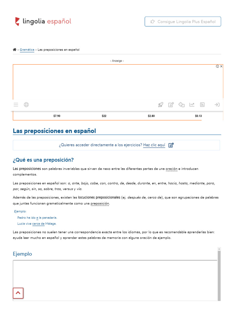 Vocabulario Preposiciones | PDF | Preposición y Postposición | Lingüística