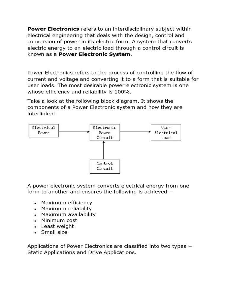 Power Electronics | PDF | Power Electronics | Electronics