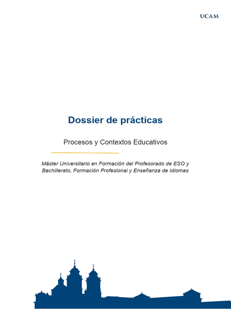 Dossier de Prácticas FORMATO UCAM | PDF | Evaluación | Maestros