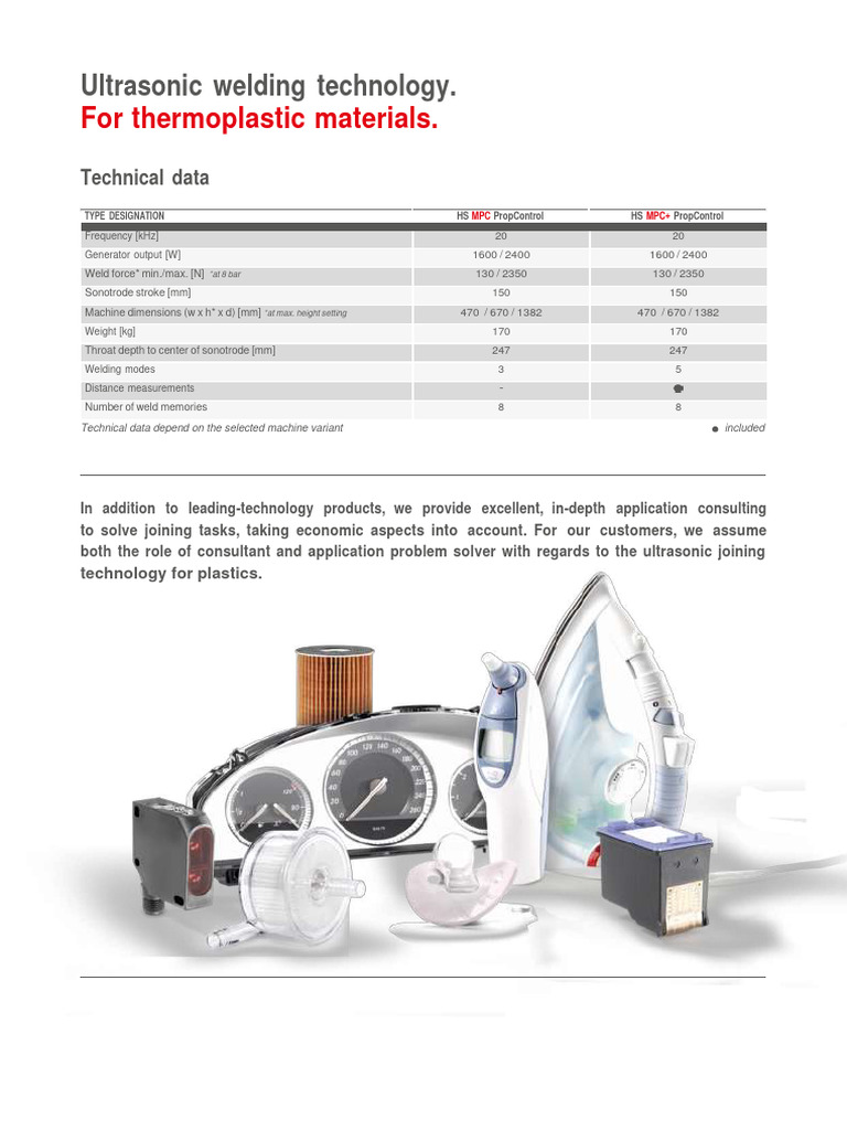 Ultrasonic Welding Technology Overview | PDF | Welding | Construction
