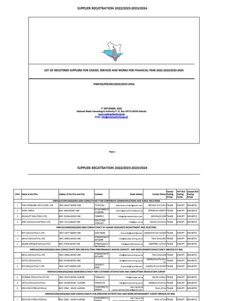 Supplier Registration 1 | PDF | Business