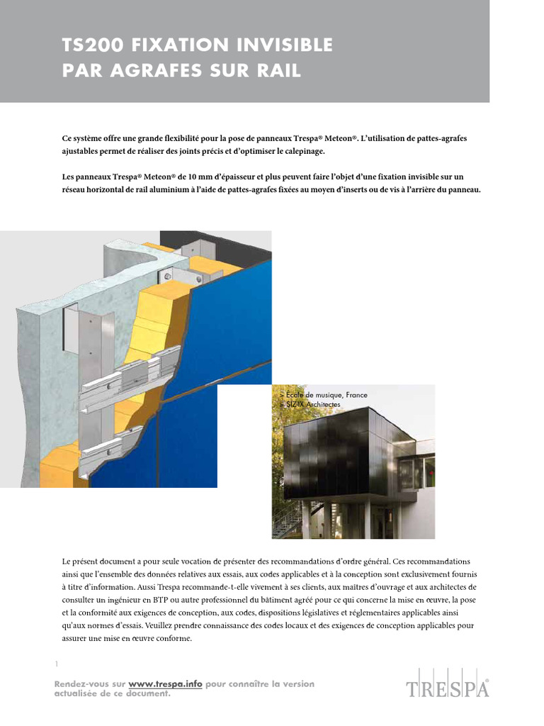 TS 200 Fixation Invisible | PDF | Vis de fixation | Génie du bâtiment
