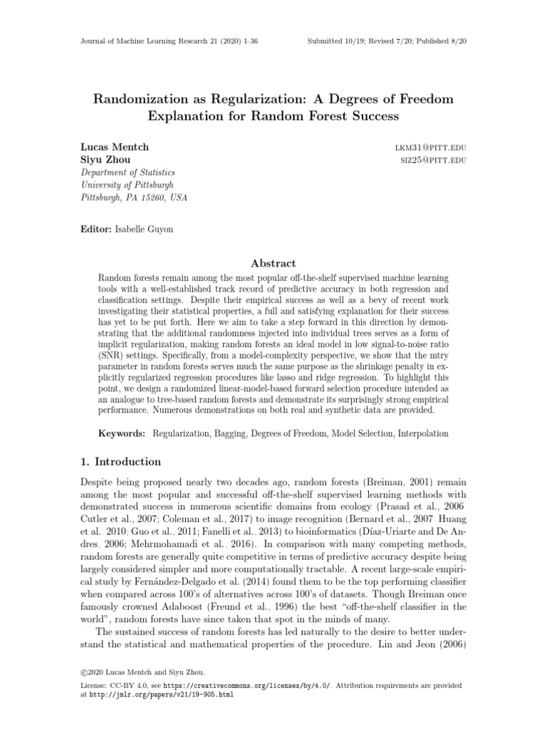 19-905 | PDF | Bootstrapping (Statistics) | Regression Analysis