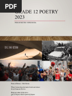 Poem of Return 2023 Updated Poem Analysis For Grade 12 English Home ...