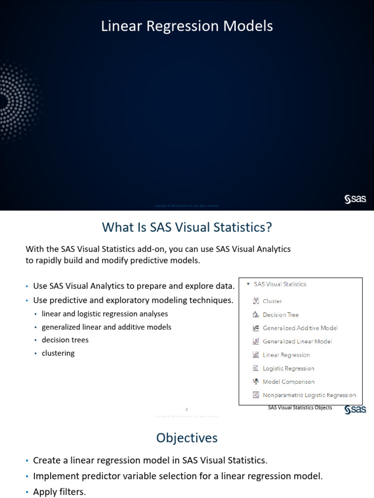 L3 - Linear Regression SAS | PDF | Linear Regression | Regression Analysis