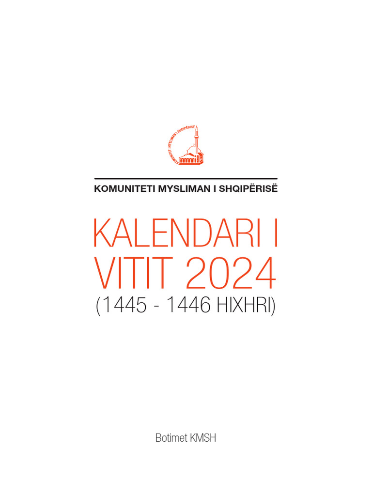 Kalendari KMSH 2024 | PDF