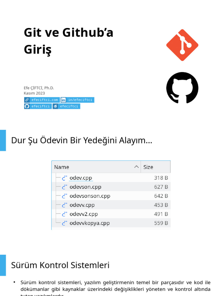 Git Github ECiftci | PDF