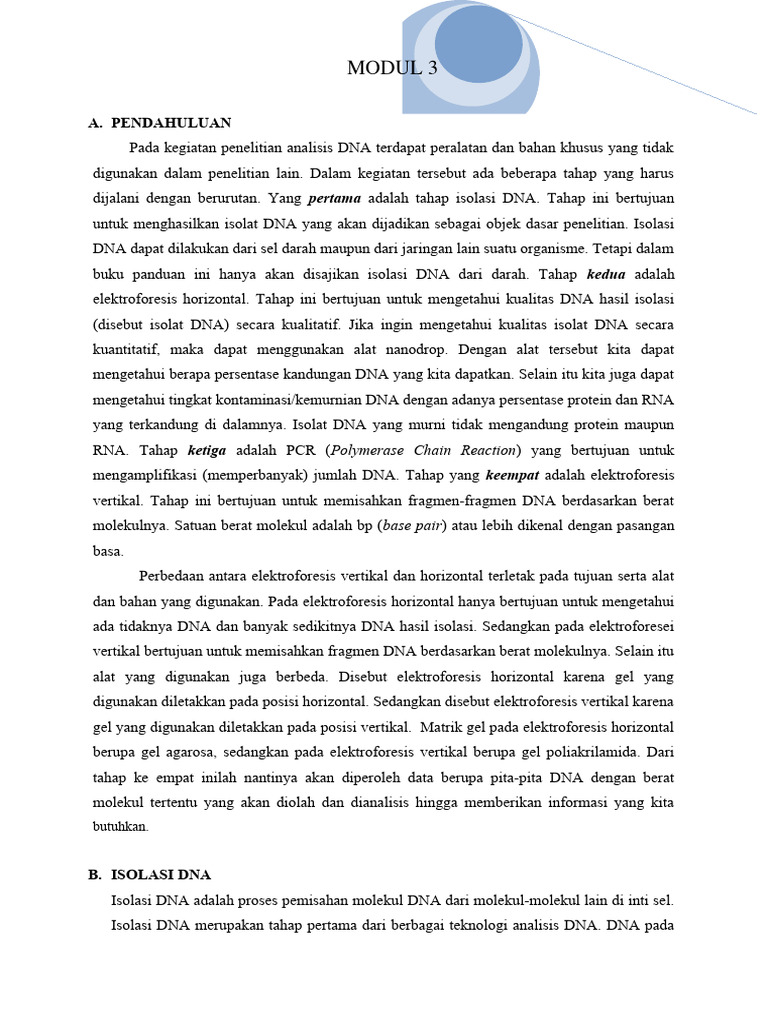 Modul 3 Analisis Dna Pdf