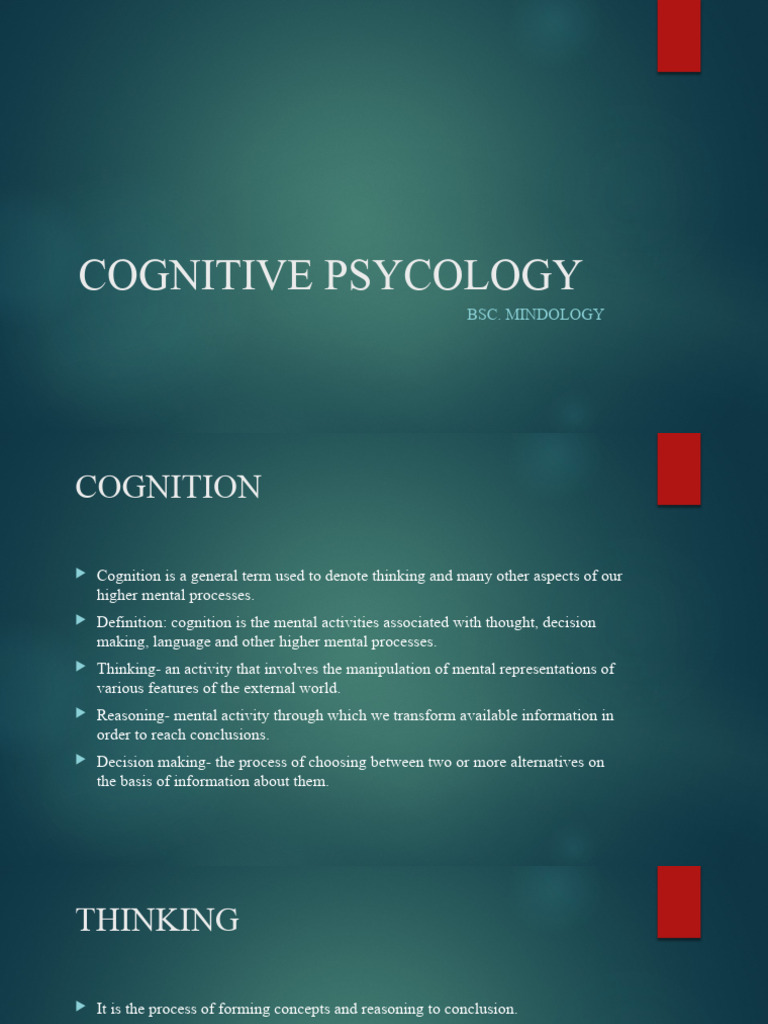 Cognitive Psycology | PDF | Reason | Thought