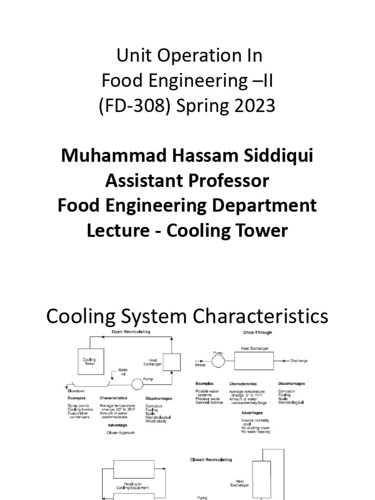 Cooling Tower Design and Performance Guide | PDF | Technology & Engineering