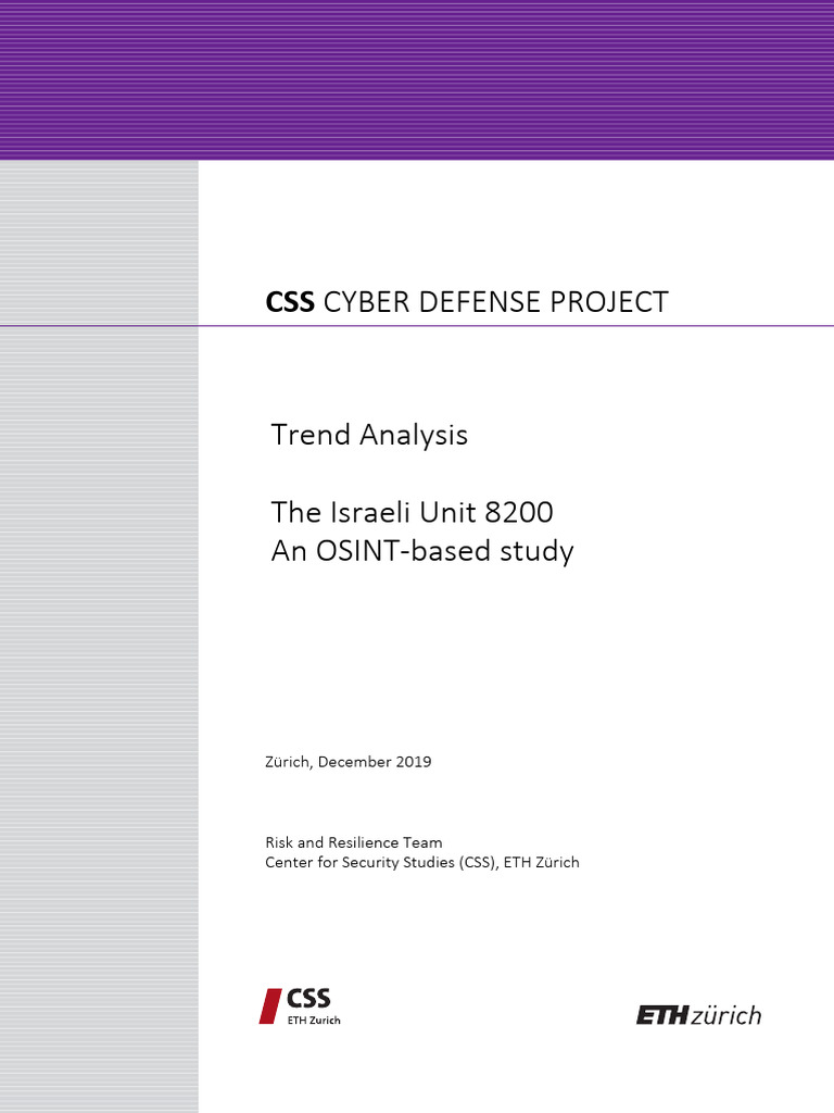 Analysis of Israeli Unit 8200 Operations | PDF | Mandatory Palestine ...