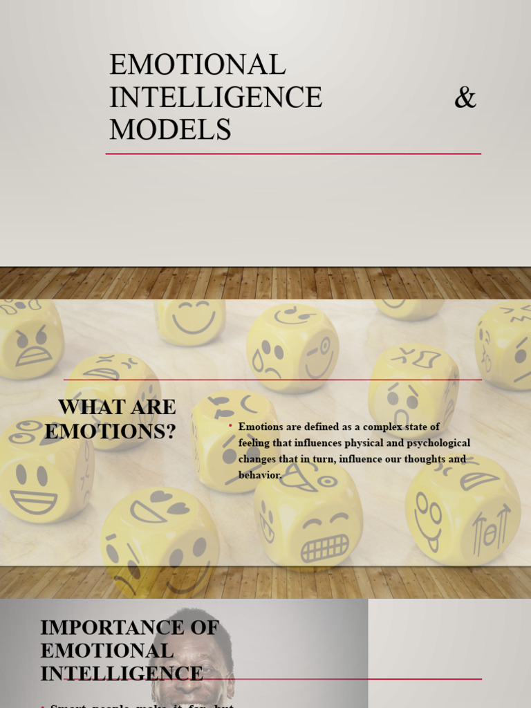Models of Emotional Intelligence | PDF | Emotions | Emotional Intelligence