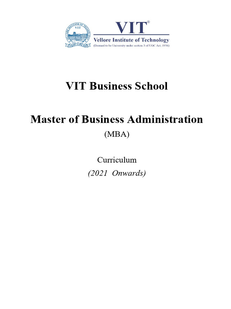 MBA Curriculum and Syllabi 2021 2022 1 | PDF | Monetary Policy ...