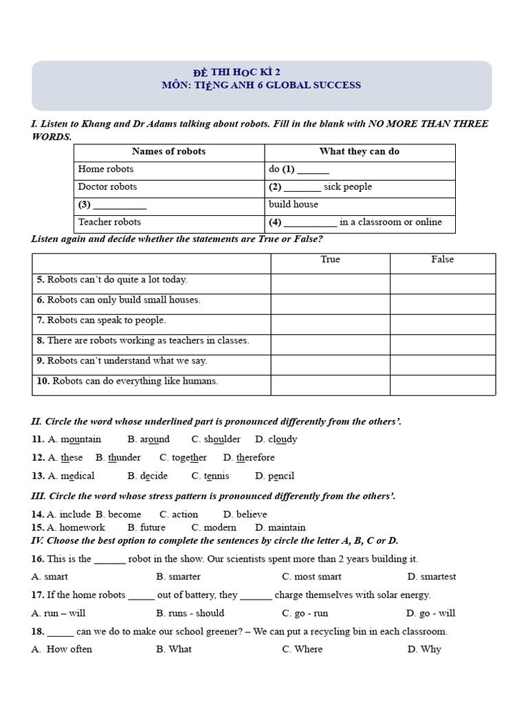 GS6-Final Mock Test | PDF | Robot | Robotics