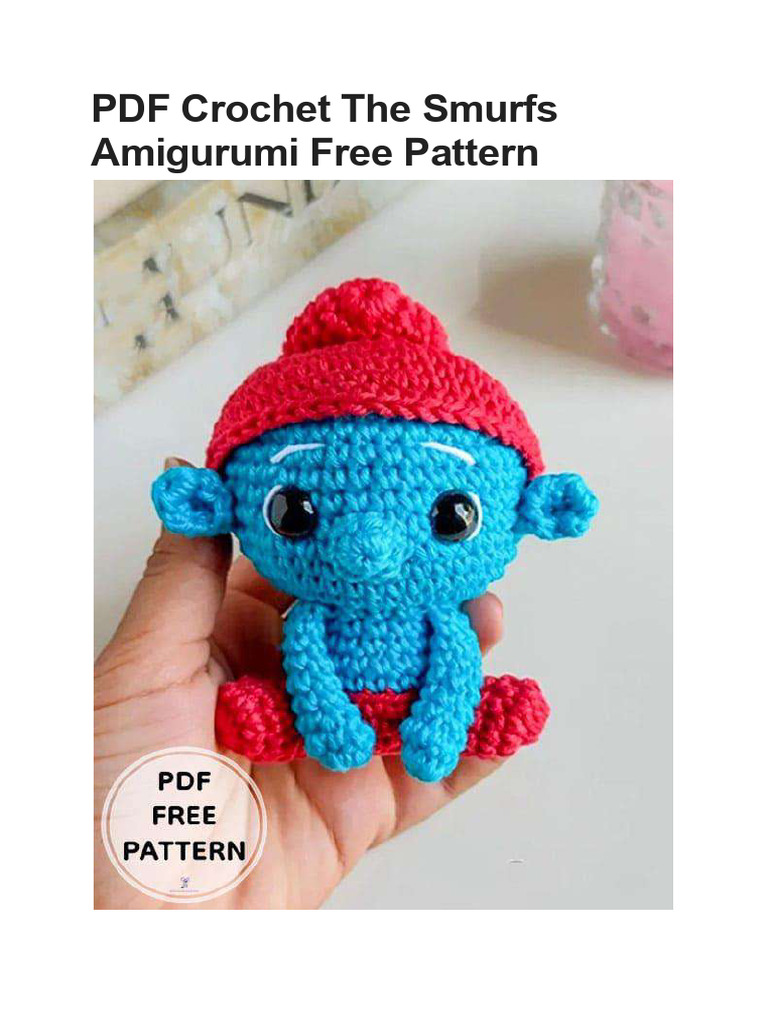 Free Amigurumi Smurfs Pattern PDF | PDF | Crochet | Amigurumi
