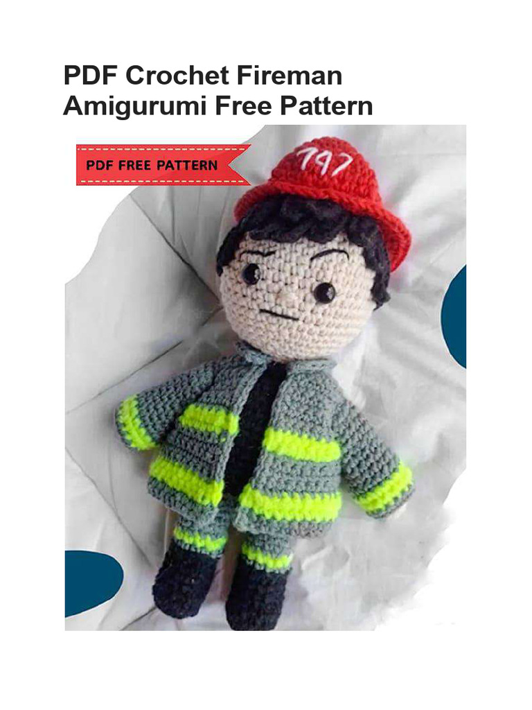 PDF-Crochet-Fireman-Amigurumi-Free-Pattern | PDF | Amigurumi | Crochet
