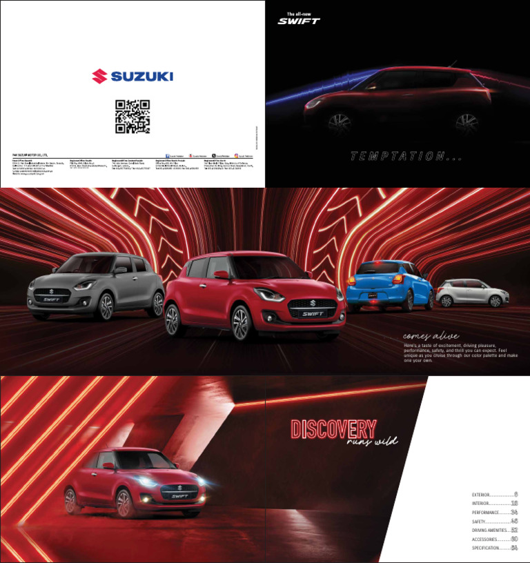 Swift Brochure 07.02.2024 | PDF | Anti Lock Braking System | Airbag