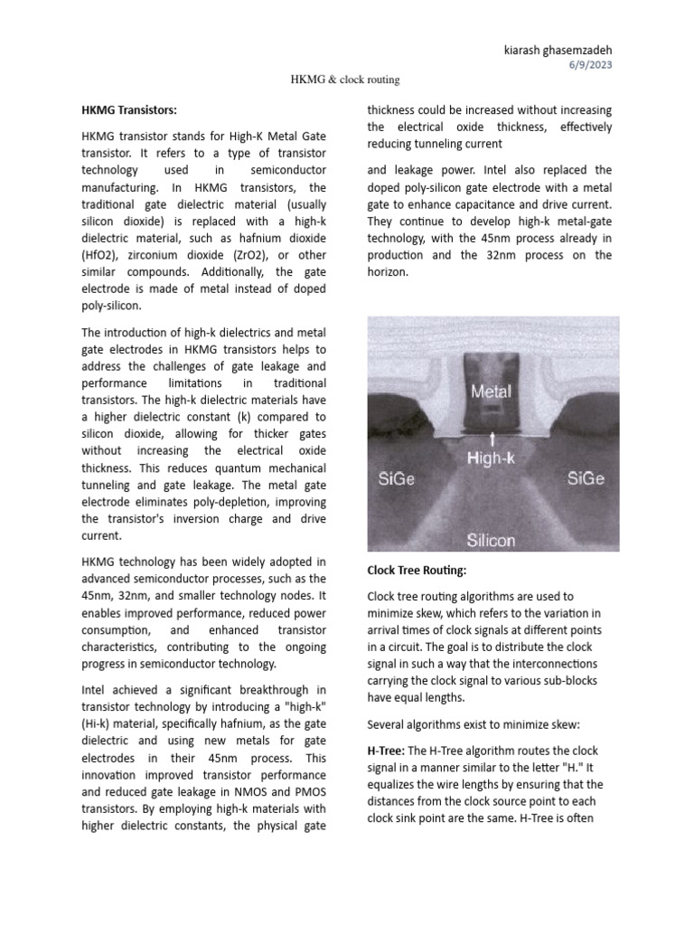 HKMG | Download Free PDF | Electronic Engineering | Electrical Components