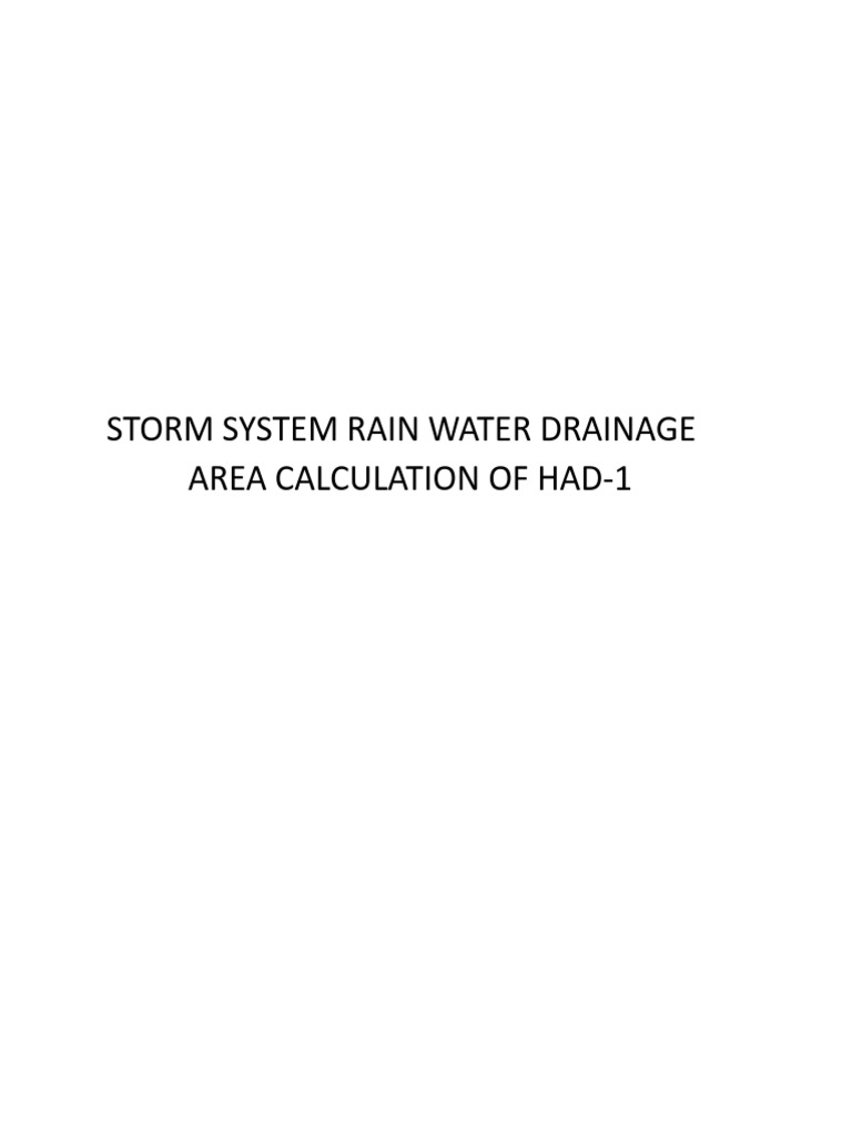3.storm Rain Water Area Calculation of Landpot | PDF | Atlantic ...