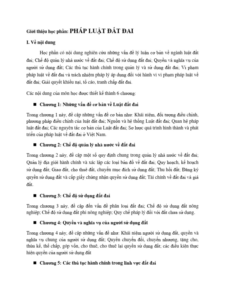 Ban Text. Luat Dat Dai | PDF