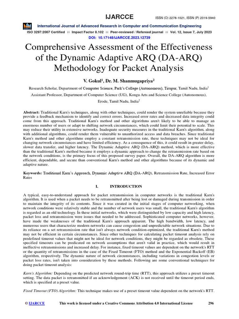 Da - Arq | PDF | Transmission Control Protocol | Computer Network